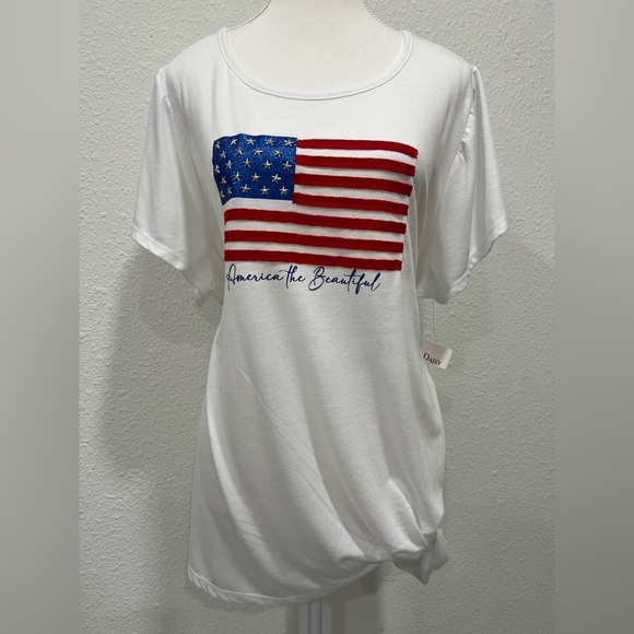 Daisy & Coco | Tops | Daisy And Coco America The Beautiful Side Knot ...